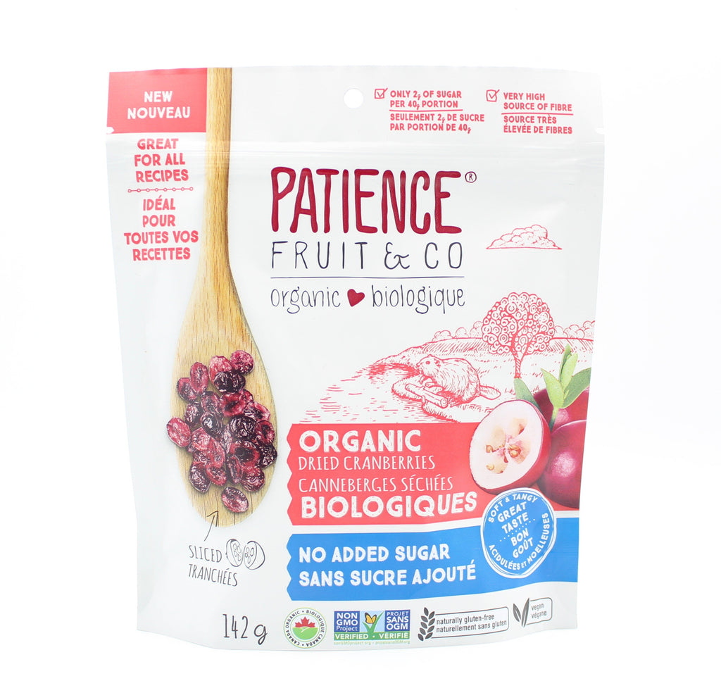 Organic Dried Cranberries with No Added Sugar and Sliced